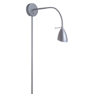 Dainolite Wall Mounted Halogen Reading Lamp in Satin Chrome - Bed Bath ...