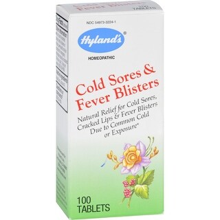 Hylands Homeopathic Cold Sores and Fever Blisters - 100 Tablets - Bed ...