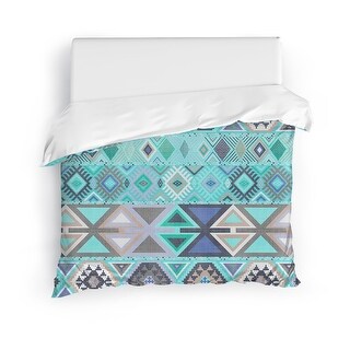 AZTEC TRIBAL MINT Duvet Cover By Kavka Designs - Bed Bath & Beyond ...