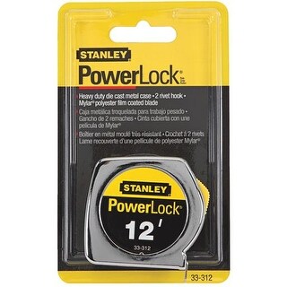 Stanley 3/4"X12' Chr Tape Rule 33-312 Unit: EACH - Bed Bath & Beyond ...