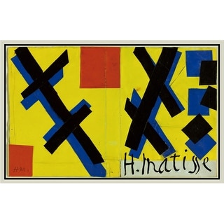 Yellow Red Blue Black by Henri Matisse Giclee Print Oil Painting Silver ...