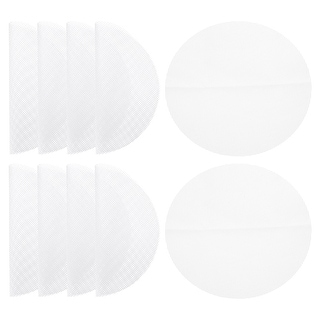 15 Pcs Reusable Round Non-Stick Steamer Liners Mesh Mat Pad, White ...