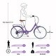 22 in. Aluminium Alloy Frame Girls Bicycle with 7 Speed - Bed Bath ...