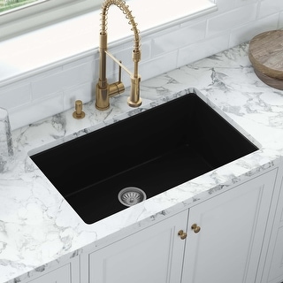 Ruvati 27-inch Fireclay Undermount / Drop-in Topmount Kitchen Sink ...