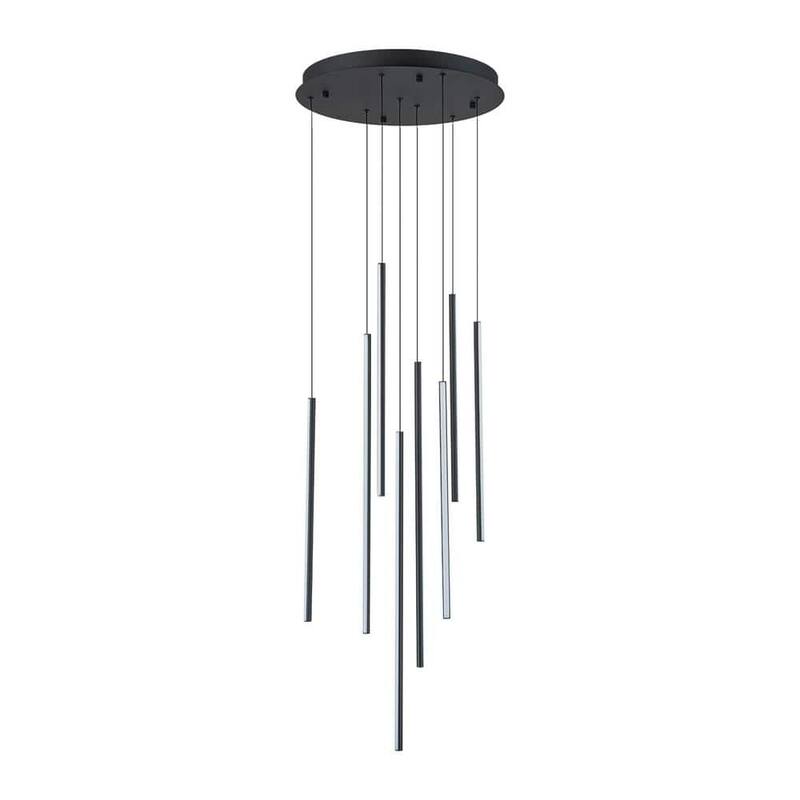 8/12-Light Dimmable Integrated LED Chandelier Linear Kitchen Island ...