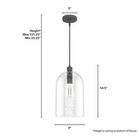 Hunter 16" Lochemeade 1-Light Pendant - Kitchen Island, Dining Room ...
