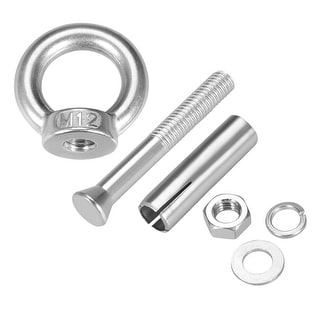 M12 x 80 Expansion Eyebolt Eye Nut Screw with Ring Anchor Raw Bolts 1 ...