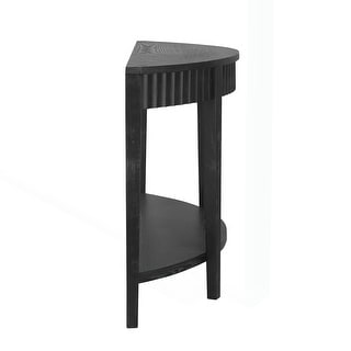 Exquisite Half-Moon Entryway Table with Open Shelves for Stylish ...