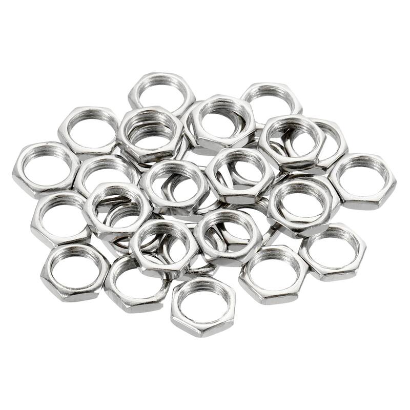 30pcs M8x0.75 Steel Hex Nuts Hardware Nuts Screw Bolt Fasteners 2mm ...