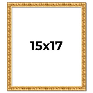 15x17 Frame Gold Real Wood Picture Frame Width 1 inches | Interior ...