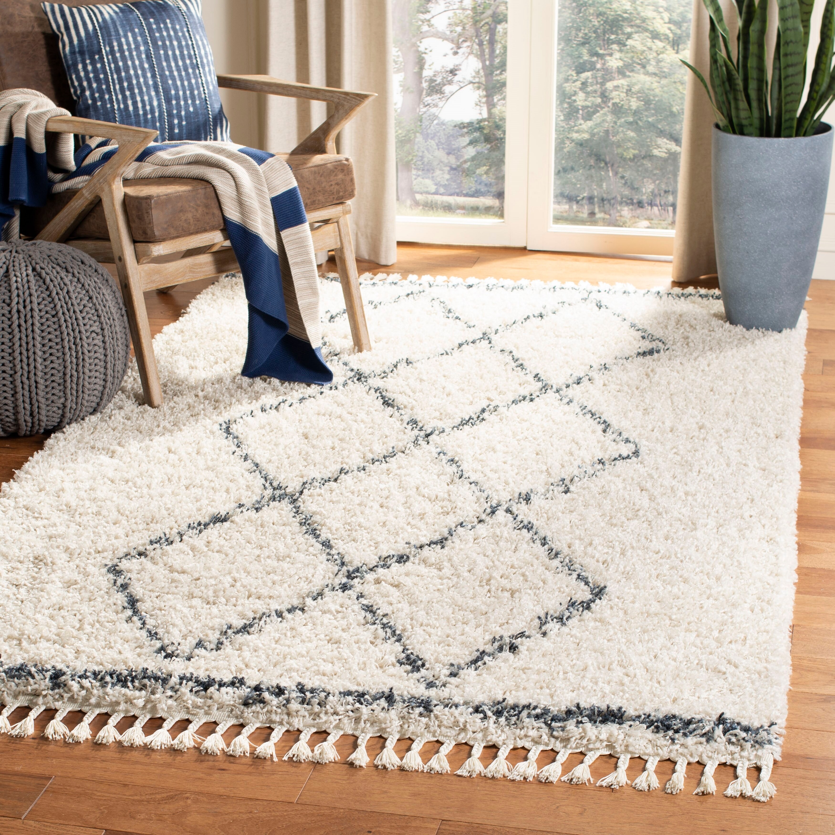 Safavieh Pro Luxe Shag Subinka Solid Rug | eBay