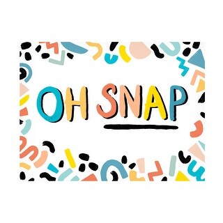 June Erica Vess '90s Phrases Oh Snap II' Canvas Art - Bed Bath & Beyond ...
