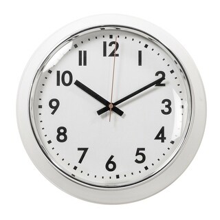 Kiera Grace Ashton Retro Round Wall Clock, 13 inches - Bed Bath ...
