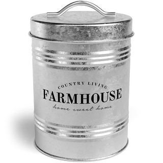 Amici Home Farmhouse Country Living Galvanized Canister - 76 oz - Bed ...