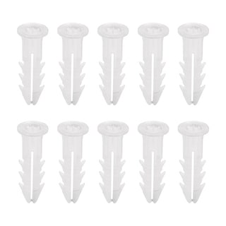 6x26mm Plastic Expansion Tube Bolts Column Frame Fixings Translucent ...
