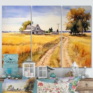Designart "New Brunswick Farm Landscape" Canadian Wall Art Living Room ...