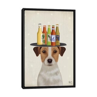 iCanvas "Jack Russell Beer Lover" by Fab Funky Framed Canvas Print ...