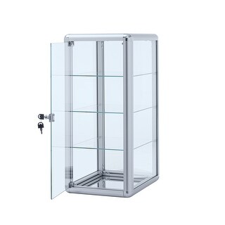 Tempered Glass Counter Top Display Showcase with Sliding Glass Door ...