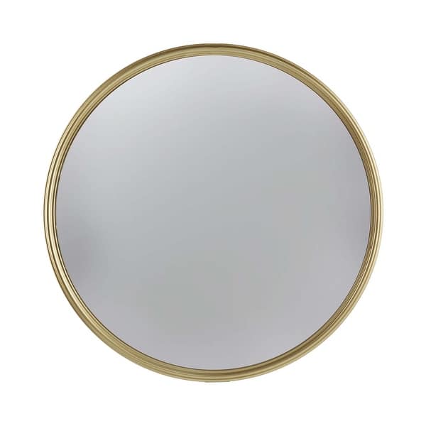 Gold Round Mirror with Distinguished Iron Frame By CUSchoice Design ...