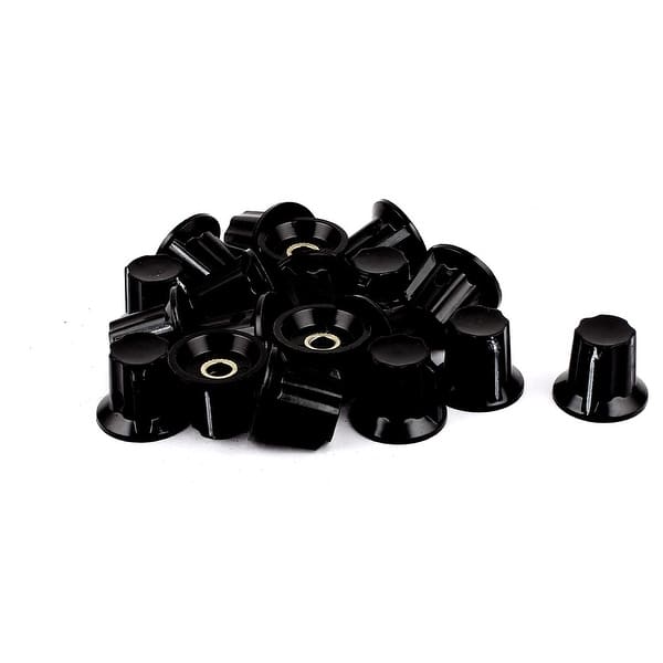 20 Pcs Plastic Rotary Potentiometer Pointer Knob Cap for 5.5mm Dia Knurled Shaft - Bed Bath ...