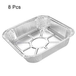8" x 8" Aluminum Foil Pans, 46oz Disposable Trays Containers 8pcs ...