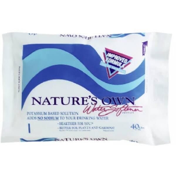 North American Salt Nature's Own Potassium Water Softener Cubes, 40 Lb ...