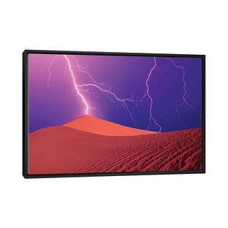 iCanvas "Lightning Bolts In A Purple Sky, Death Valley National Park ...
