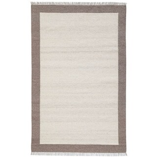 Nu Maison Soft Border Flatweave Indoor Wool Area Rug - Bed Bath ...