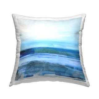 Stupell Abstract Blue Landscape Decorative Printed Throw Pillow Design ...