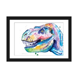 iCanvas "Watercolor T-Rex" by Jennifer Seeley - Bed Bath & Beyond ...