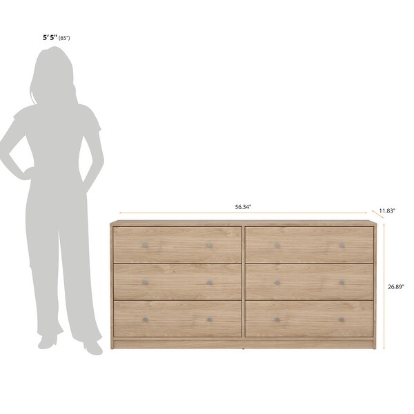 Cookie 6 drawer double dresser store