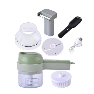 4-in-1 Handheld Rechargeable Food Chopper with USB Cable (Battery - Bed ...