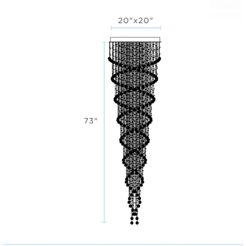 Crystal Cascading Integrated LED Chandelier - N/A - Overstock - 28217020