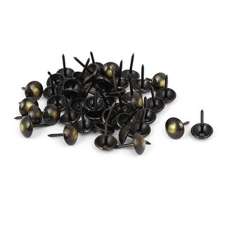 7/16" Head Dia 17mm Height Upholstery Tack Nail Push Pin Black Bronze ...