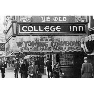 Ye Old College Inn, San Francisco Bar Black and White Gallery Wrapped ...