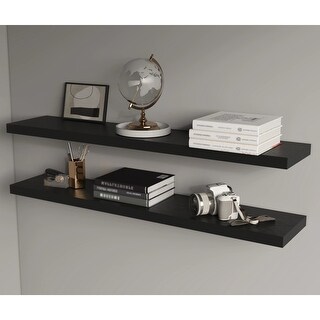 48-Inch Wall-Mounted Floating Shelf Two-Piece Set - Bed Bath & Beyond ...