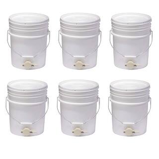 Little Giant BKT5 Plastic Honey Bucket w/ Gate for Beekeeping, 5 Gallon ...