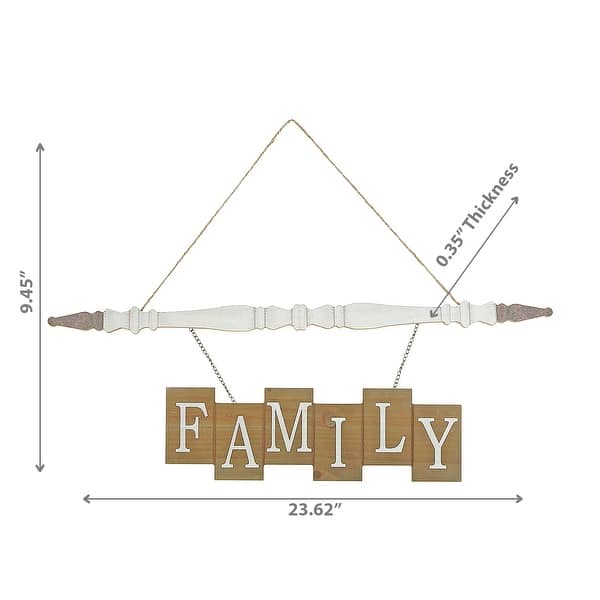 Hanging Wooden Chain Sign Family - Bed Bath & Beyond - 40153125