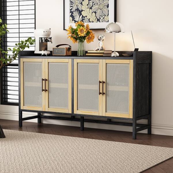 rustic sideboard black