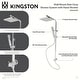 Kingston Brass Claremont Wall Mount Rain Drop Shower System with Hand ...