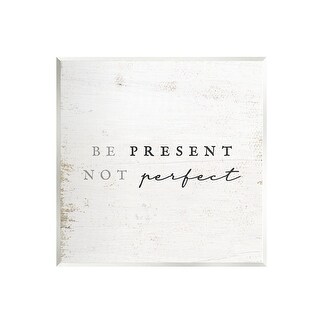 Stupell Rustic Present Not Perfect Wall Plaque Art Design by Lil' Rue ...