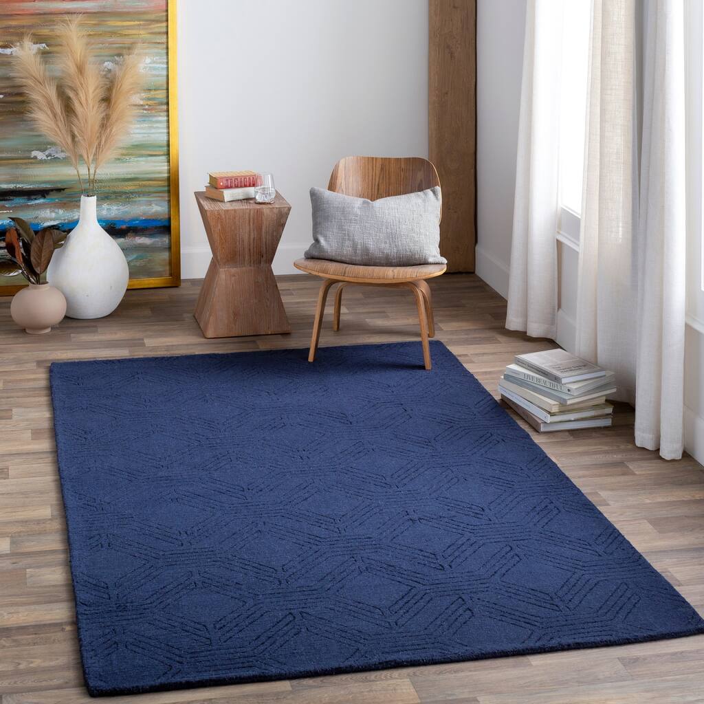 Hand Loomed Oaks Wool Area Rug - Overstock - 12127271