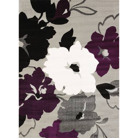Boyer Dasia Plum Area Rug - Overstock - 20340038