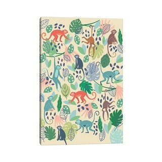 iCanvas "Jungle Chums IV" by Nancy Mckenzie Canvas Print - Bed Bath ...