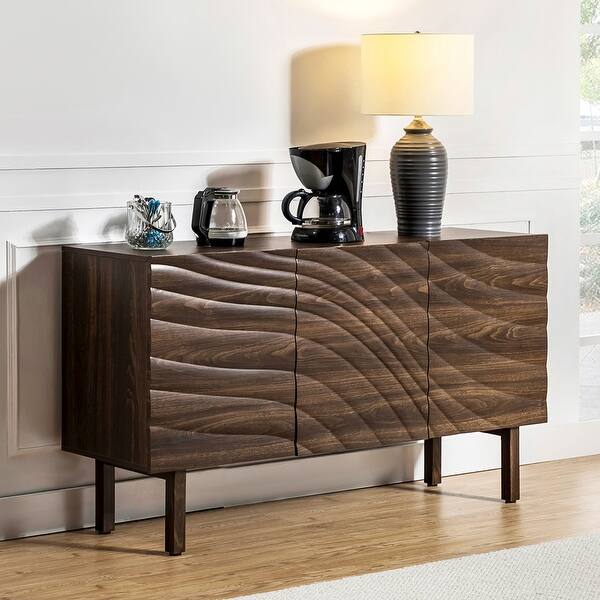 Mopsus Modern Adjustable Shelves Buffet Sideboard with 3 Doors by ...