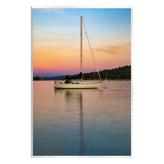 Stupell Sunset Boat Photography Wall Plaque Art Daniel Sproul - Bed ...