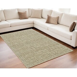 Geometric Rectangle Scandinavian Style Rug - 96' X '60' X '0.39 - Bed ...