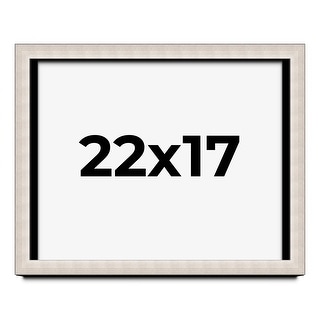 22x17 Shadow Box Frame Silver Real Wood Contemporary Shadowbox Display ...