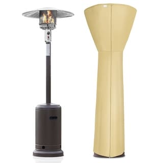 BELLEZE 48,000BTU Patio Mocha Heater With 2 Sides Sand Heater Cover ...