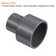 3pcs PVC Reducer Pipe Fitting Straight Coupling Adapter Connector - Bed ...